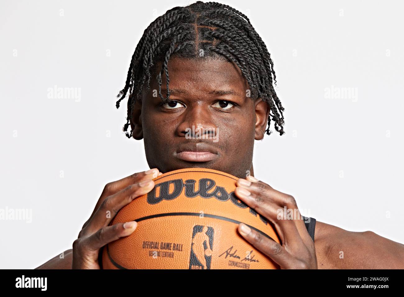 Mo Bamba poses for a portrait on September 26, 2022 in Orlando, Florida ...