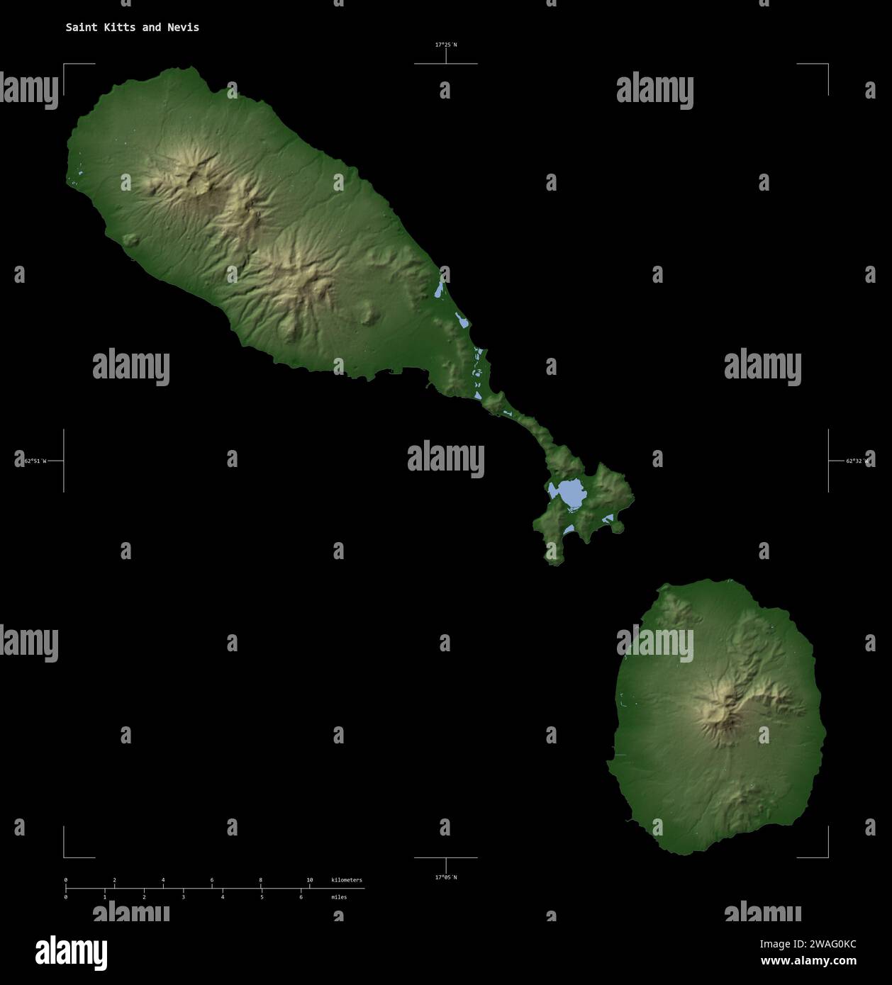 Shape of a Pale colored elevation map with lakes and rivers of the ...