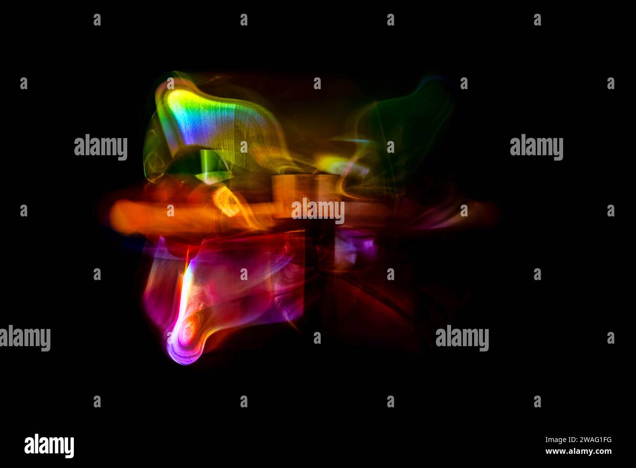 A front view of a regular toy pinwheel windmills with six differently ...