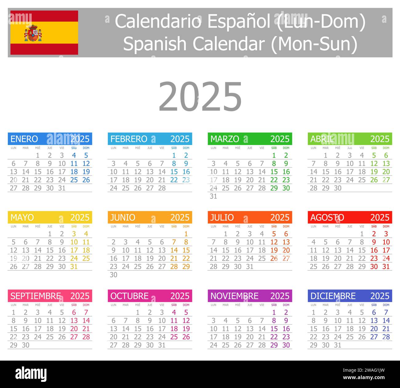 Calendario 2025 calendario hi-res stock photography and images - Alamy