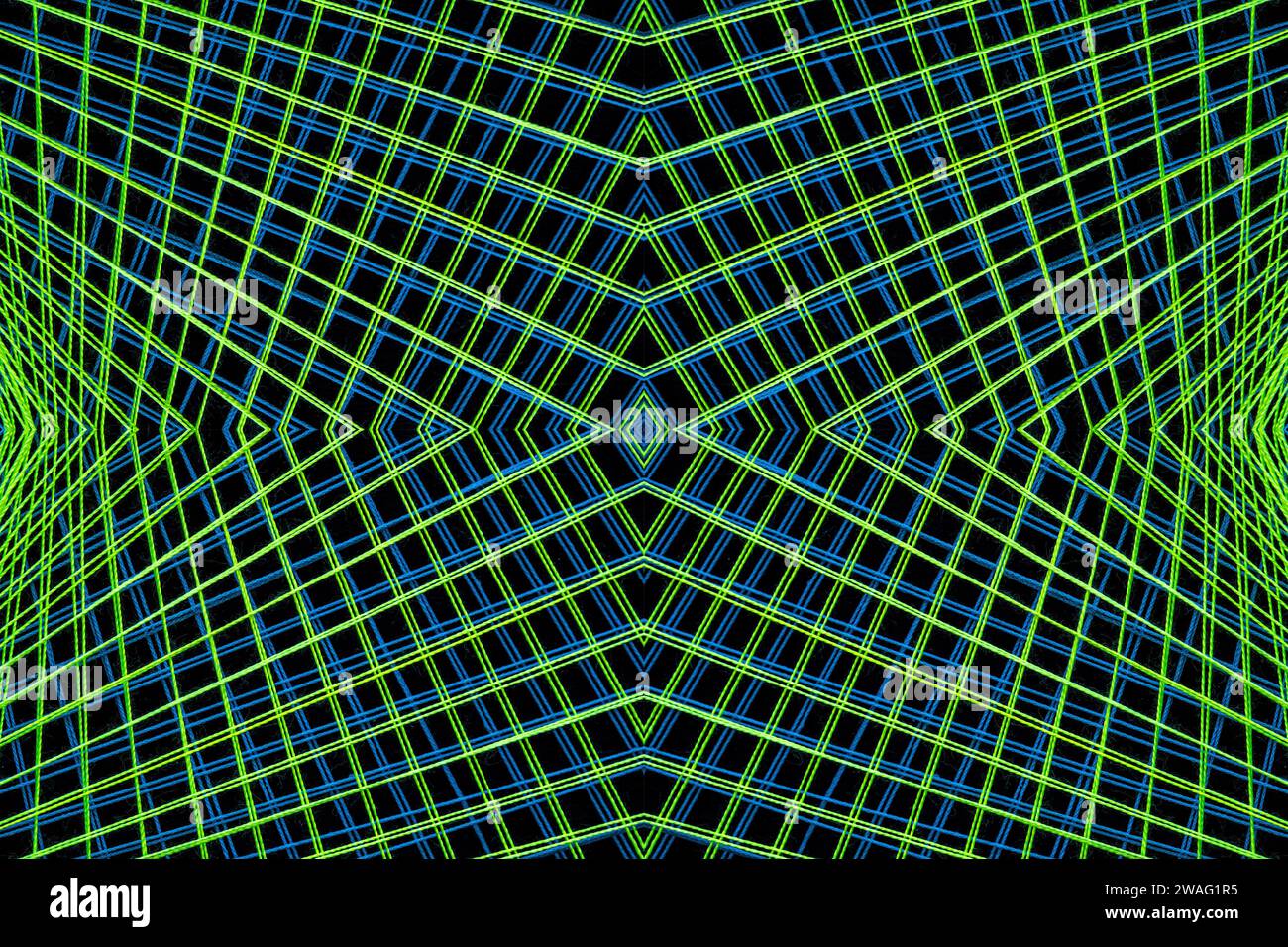 A patterns made by color string art on black background Stock Photo - Alamy