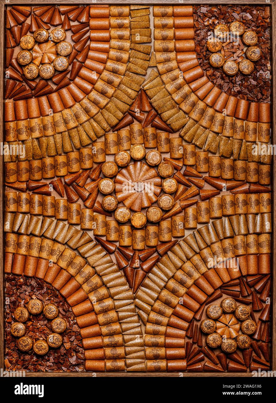 a variety of wine corks and Champaign corks making an awesome unique ...