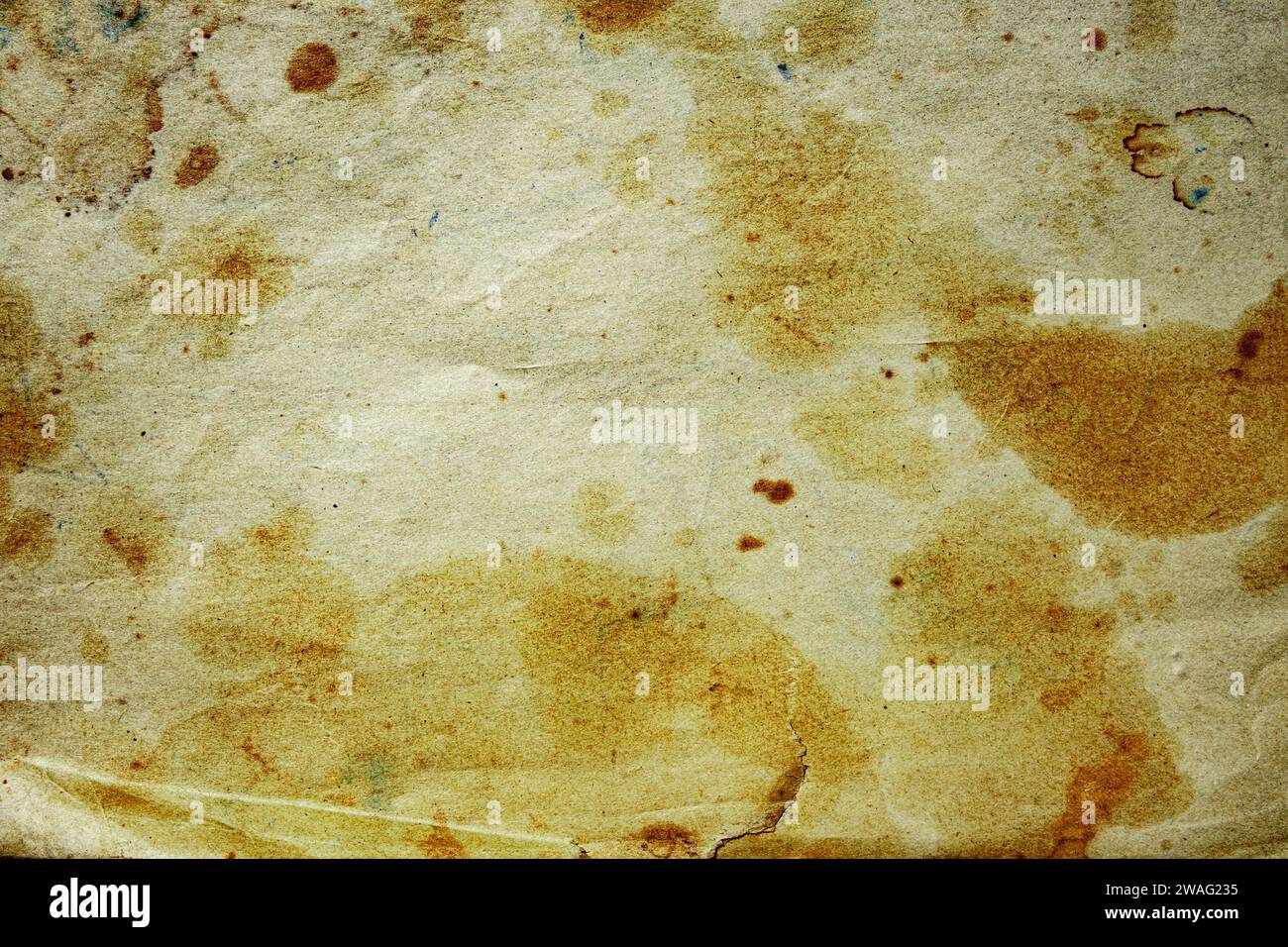 Aging worn paper with water stains and rough edges Stock Photo - Alamy