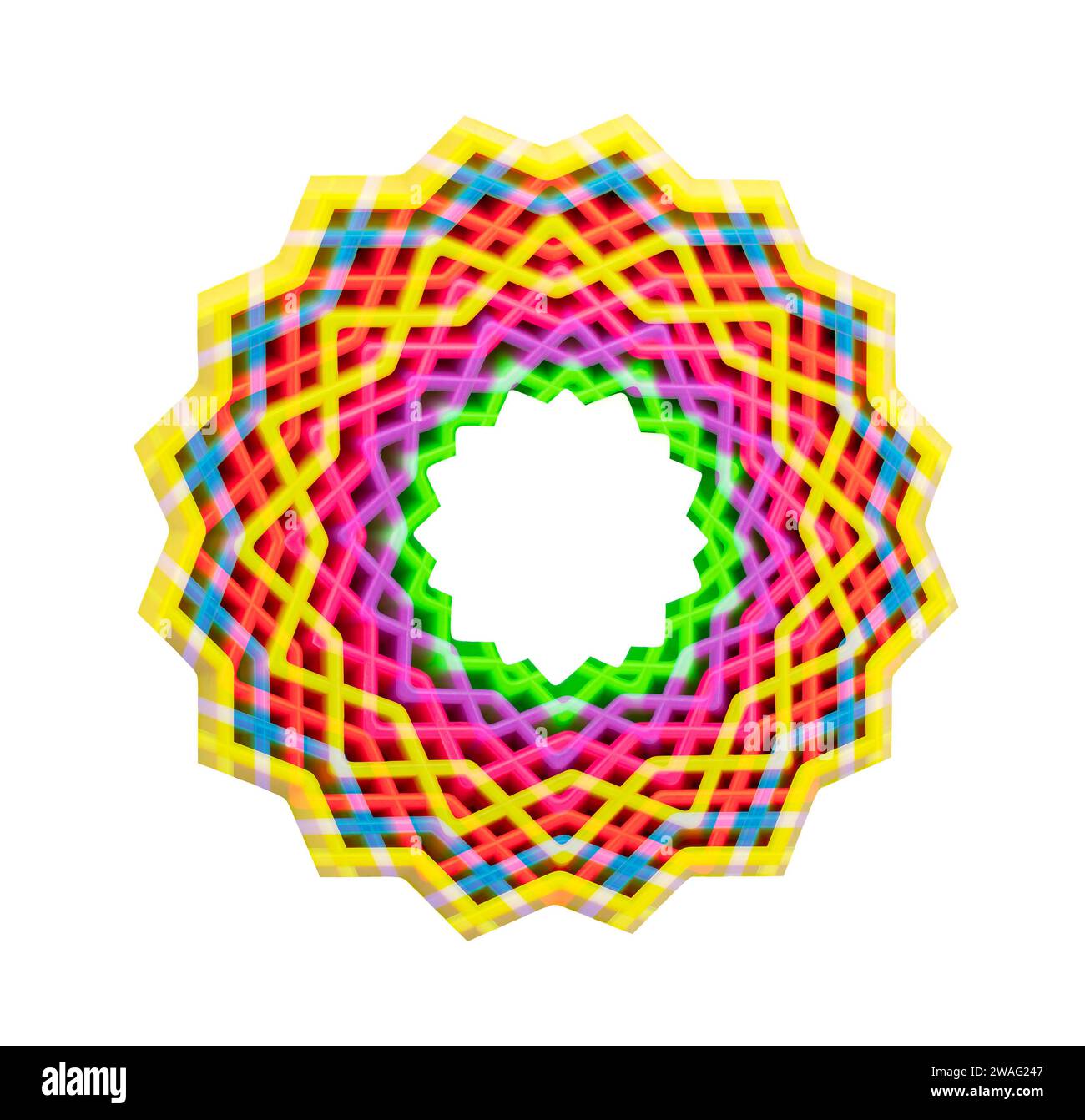 abstract rainbow magic plastic geometric shapes Stock Photo - Alamy