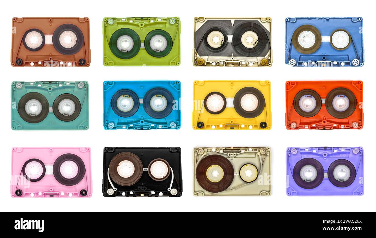 Cassette tape pattern hi-res stock photography and images - Alamy