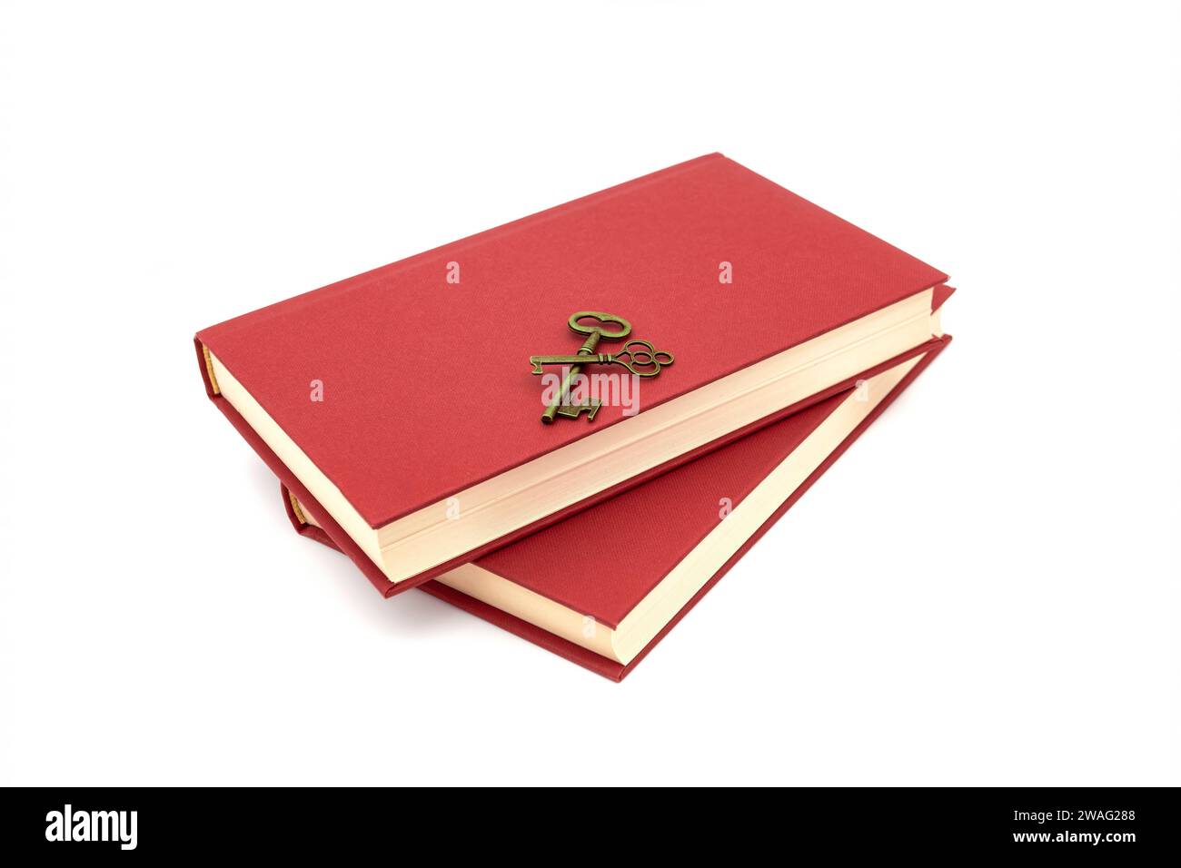 Books and keys on them Stock Photo - Alamy