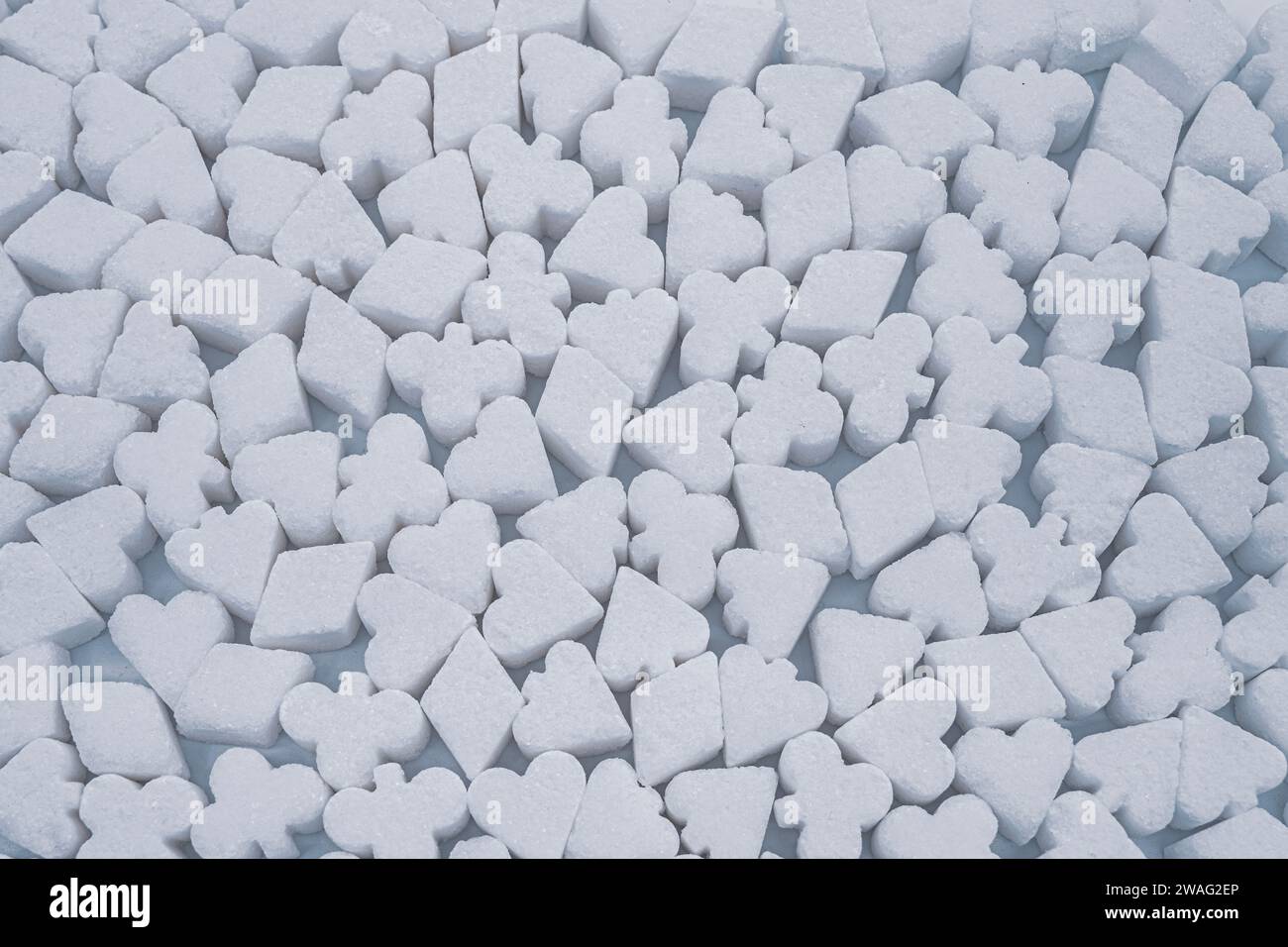 Colored Sugar in poker shapes texture background Stock Photo - Alamy