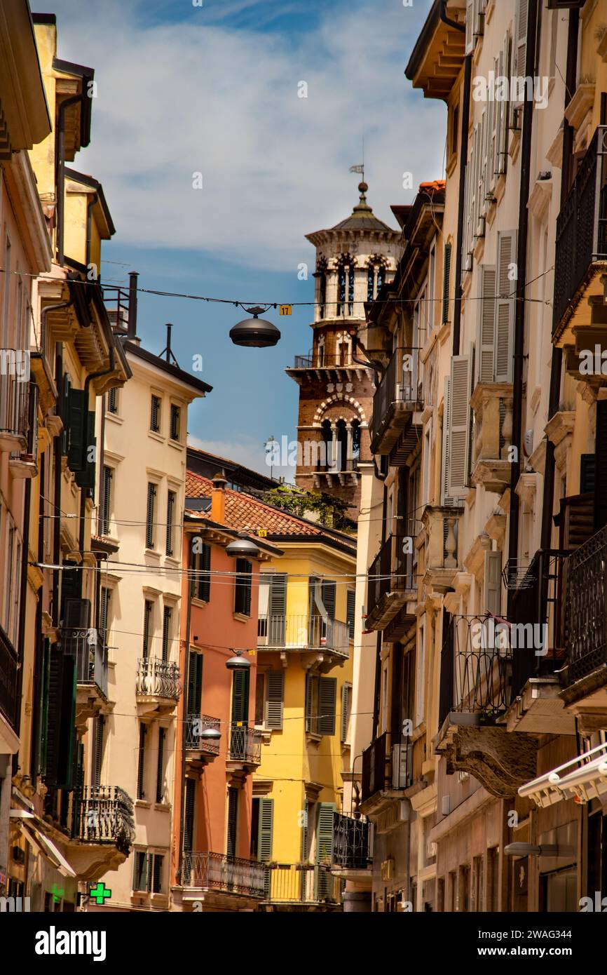 Streets of Verona (Veneto) city in Italy, lots of heritage and ...