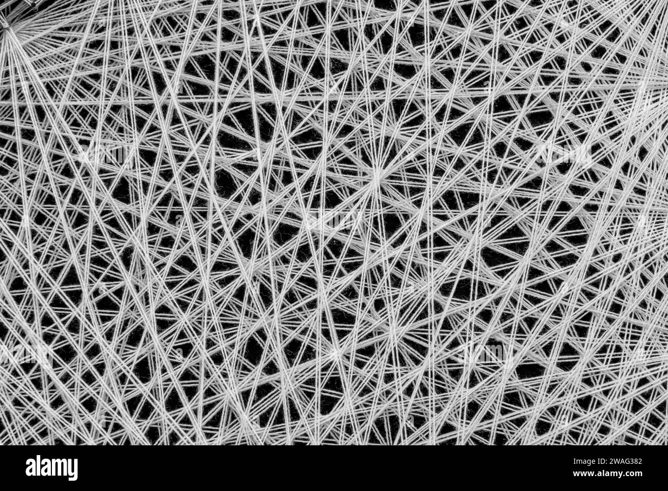 Yarn string art Black and White Stock Photos & Images - Alamy