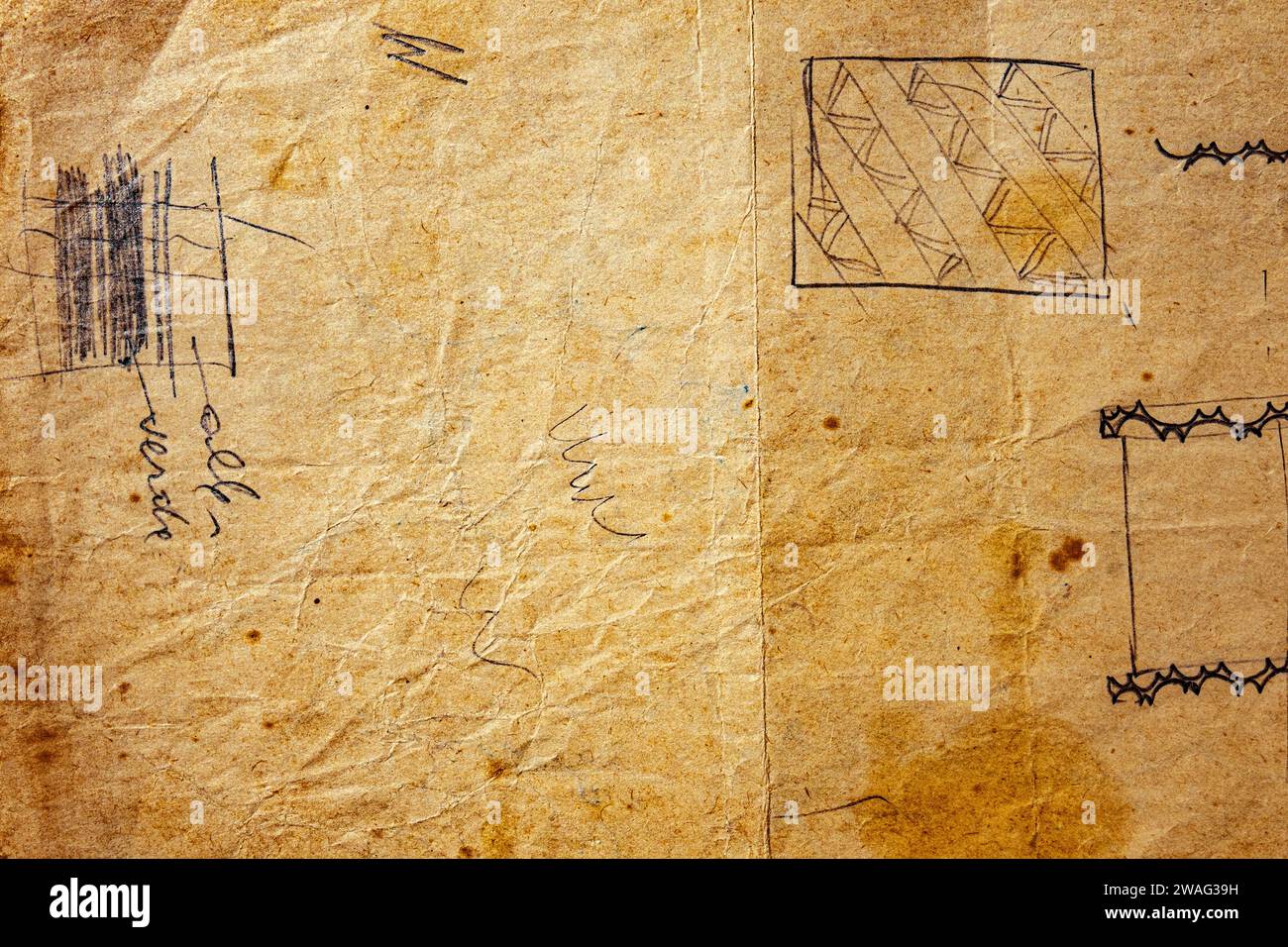 Old paper fashion sketches hi-res stock photography and images - Alamy