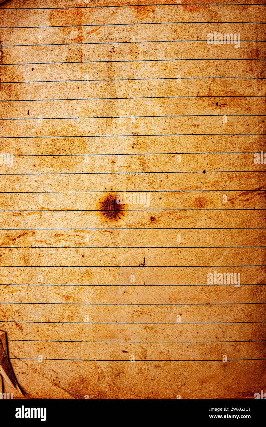 Old vintage discolored dirty graph recycled paper with natural fiber ...