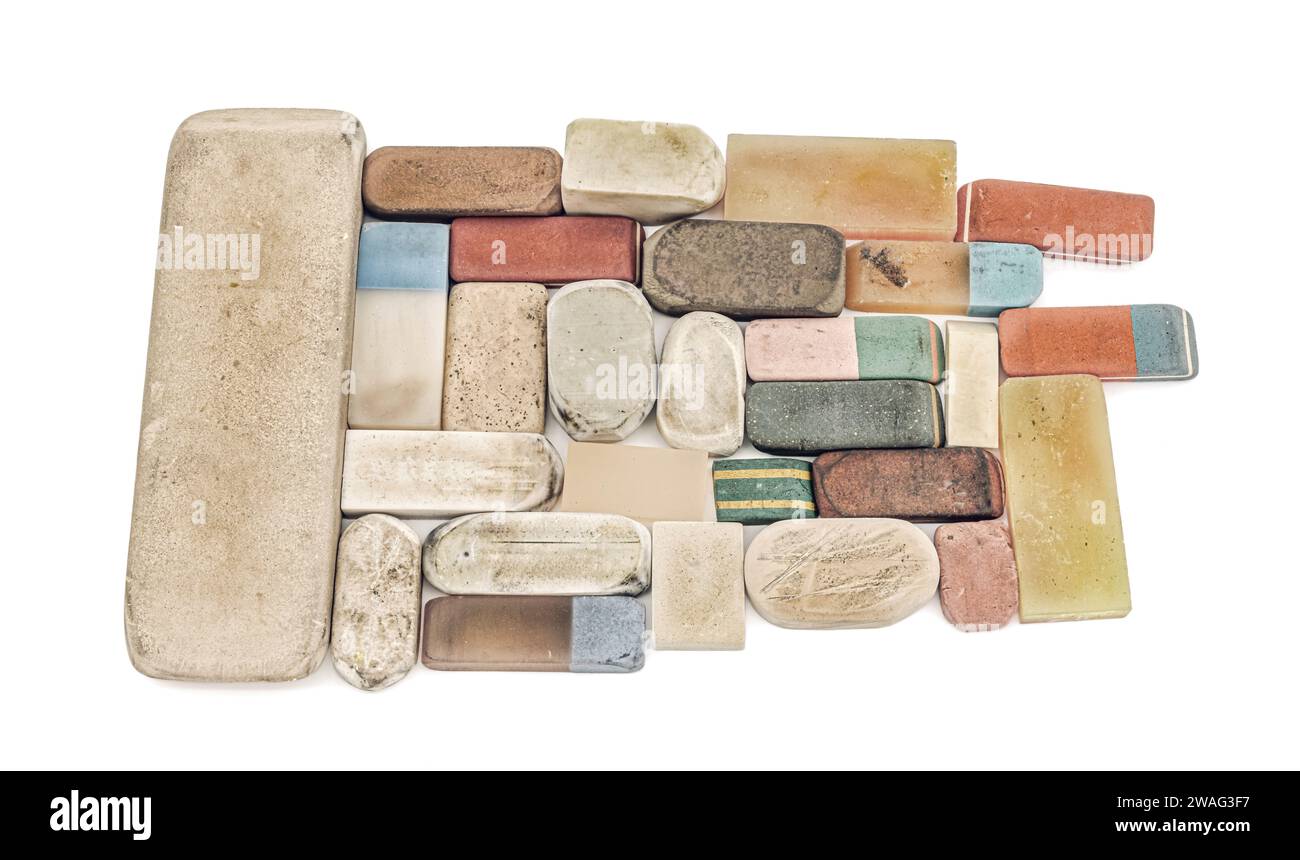 Old vintage eraser close hi-res stock photography and images - Alamy