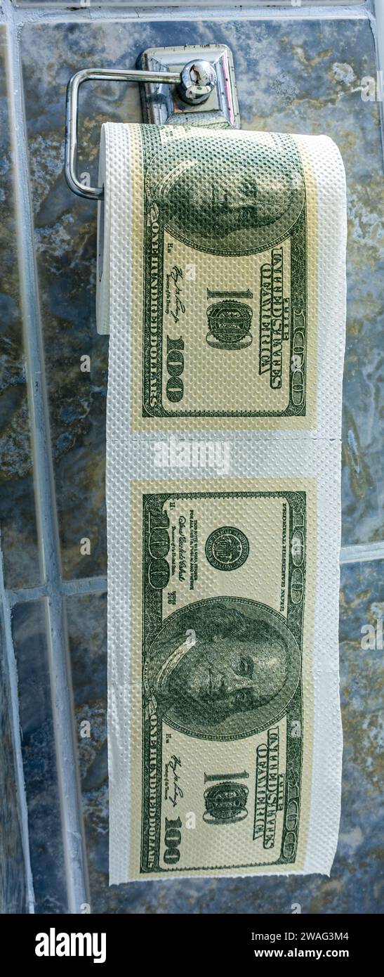 Euro notes in toilet hi-res stock photography and images - Alamy