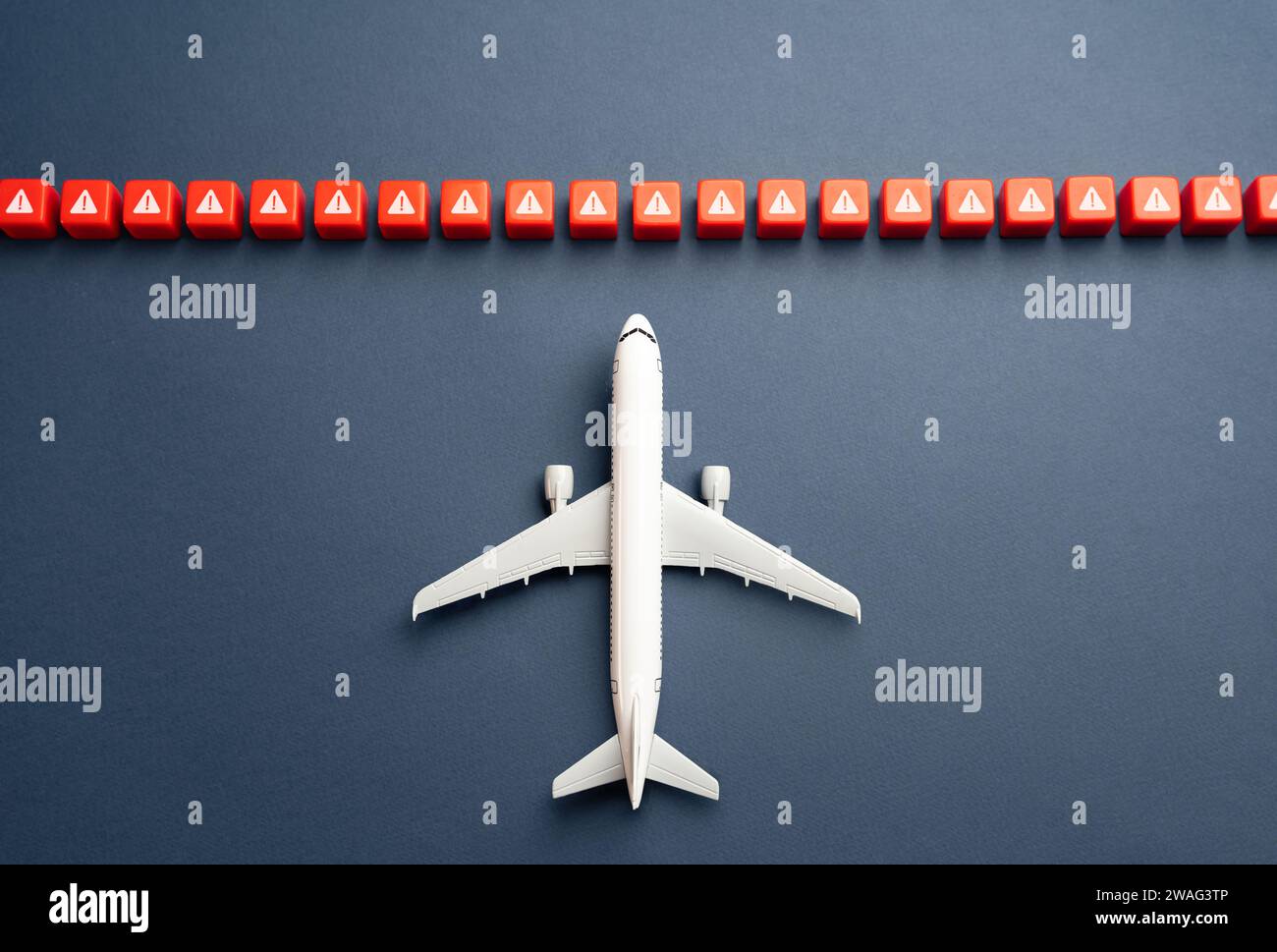 Prohibition of an aircraft from entering airspace. Closed sky for ...