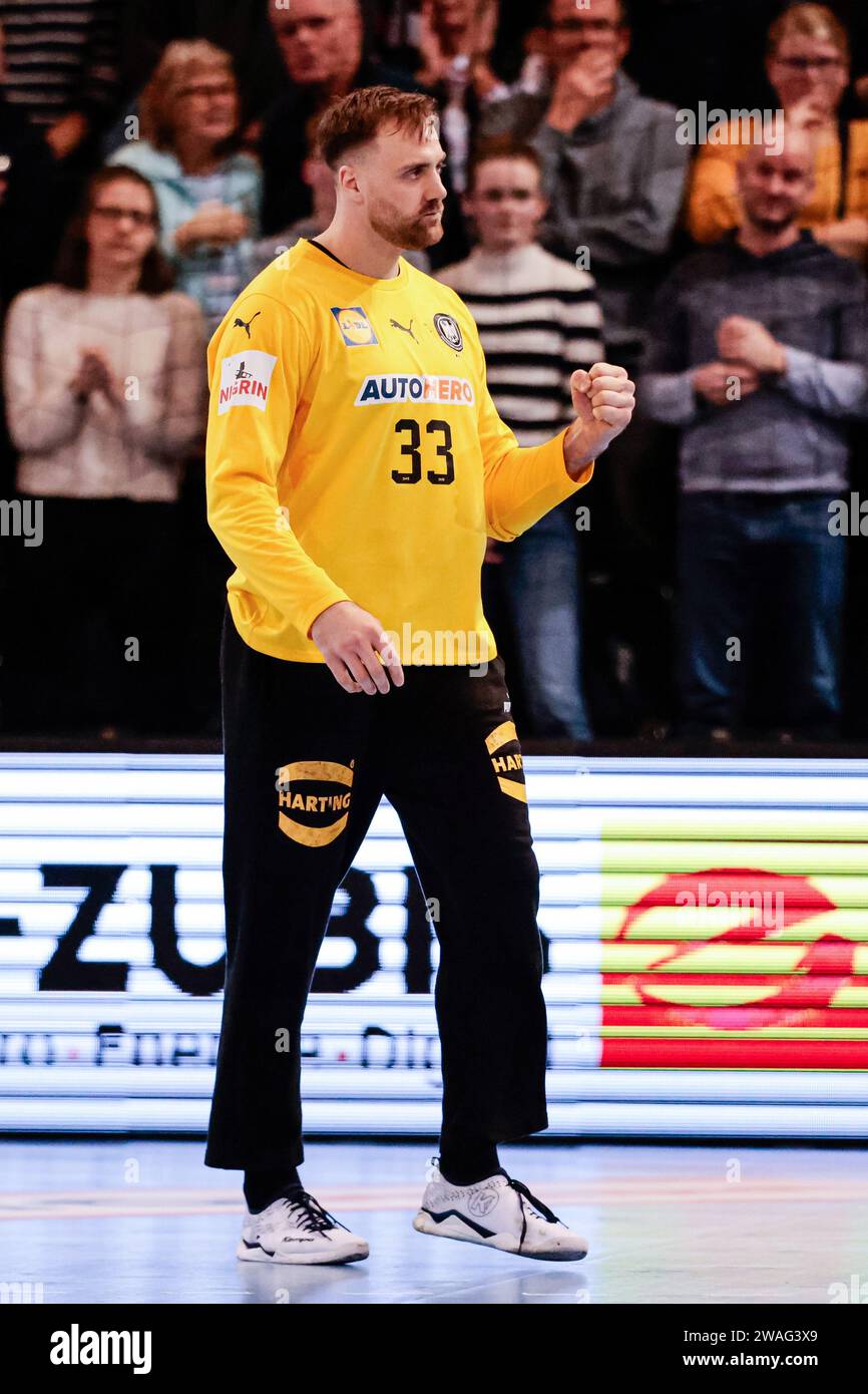 Flensburg, Germany. 04th Jan, 2024. Handball: International match ...