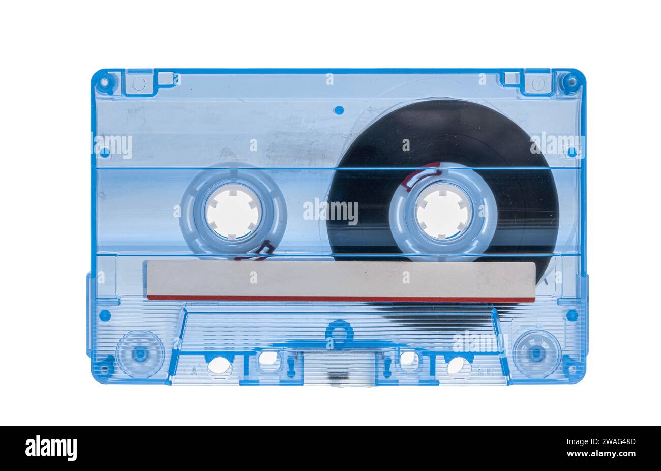 used vintage audio tape cassette isolated, a symbol of 80s, 90s period ...