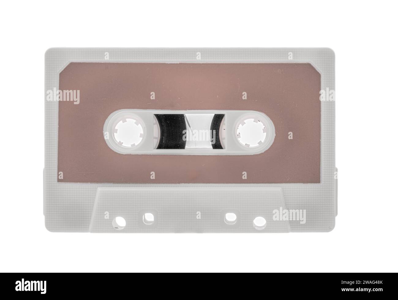 used vintage audio tape cassette isolated, a symbol of 80s, 90s period ...