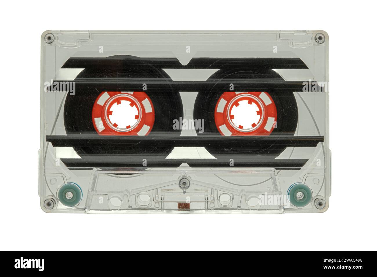 used vintage audio tape cassette isolated, a symbol of 80s, 90s period ...