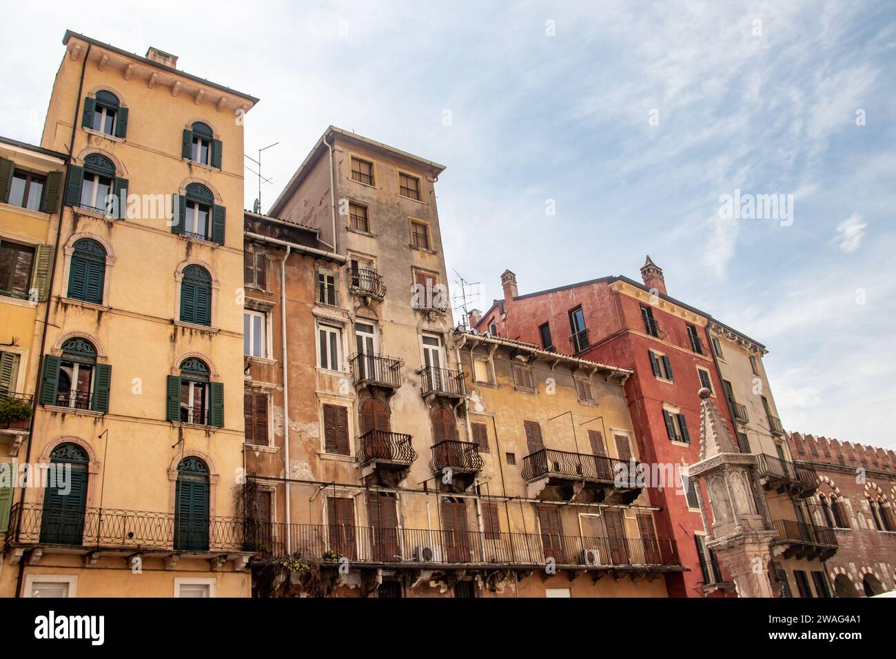 Streets of Verona (Veneto) city in Italy, lots of heritage and ...