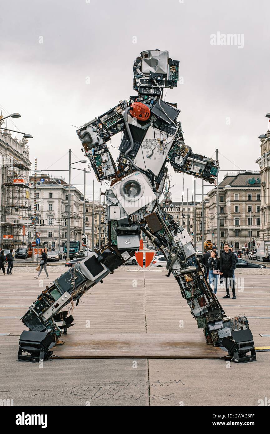 Vienna, Austria, September 27 2022, amazing sculpture made from ...