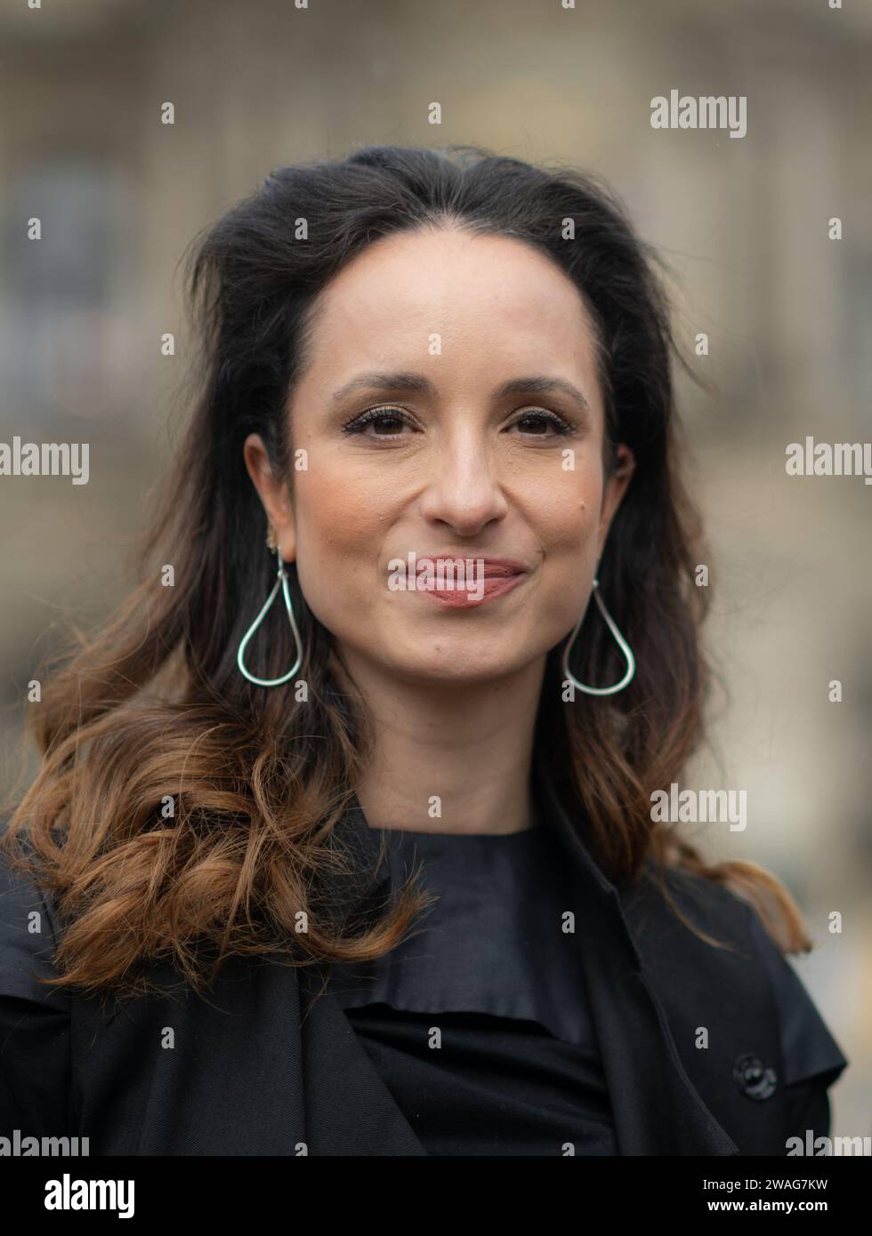 Dresden, Germany. 04th Jan, 2024. Actor Stephanie Stumph stands in ...
