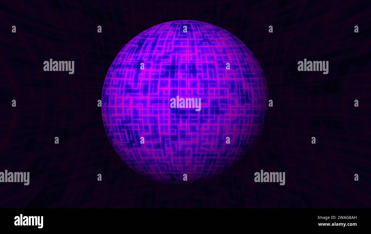 Digital network animation glowing globe hi-res stock photography and ...