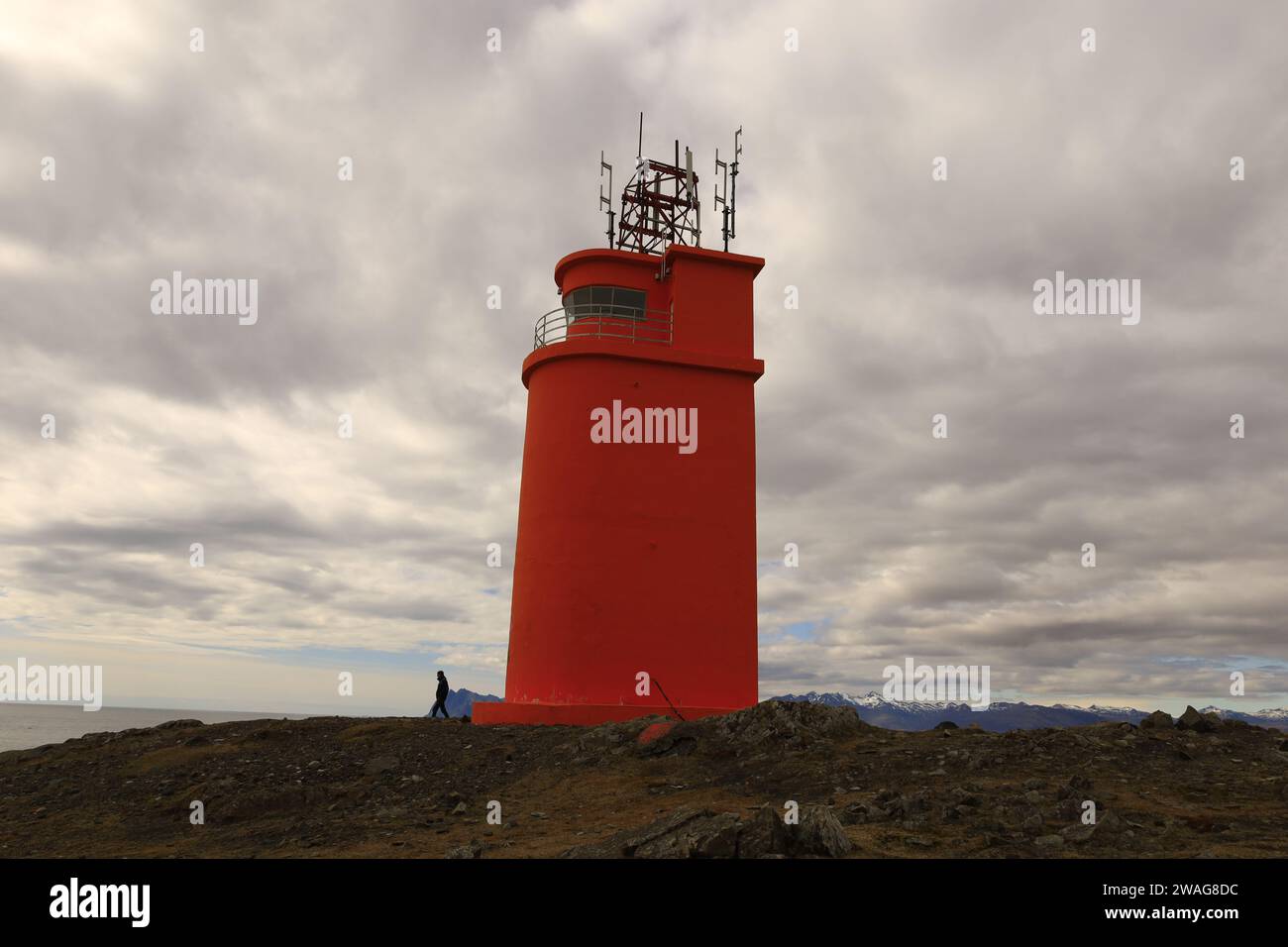 The Hvalnes Lighthouse is in the eastern region of Iceland along Route ...