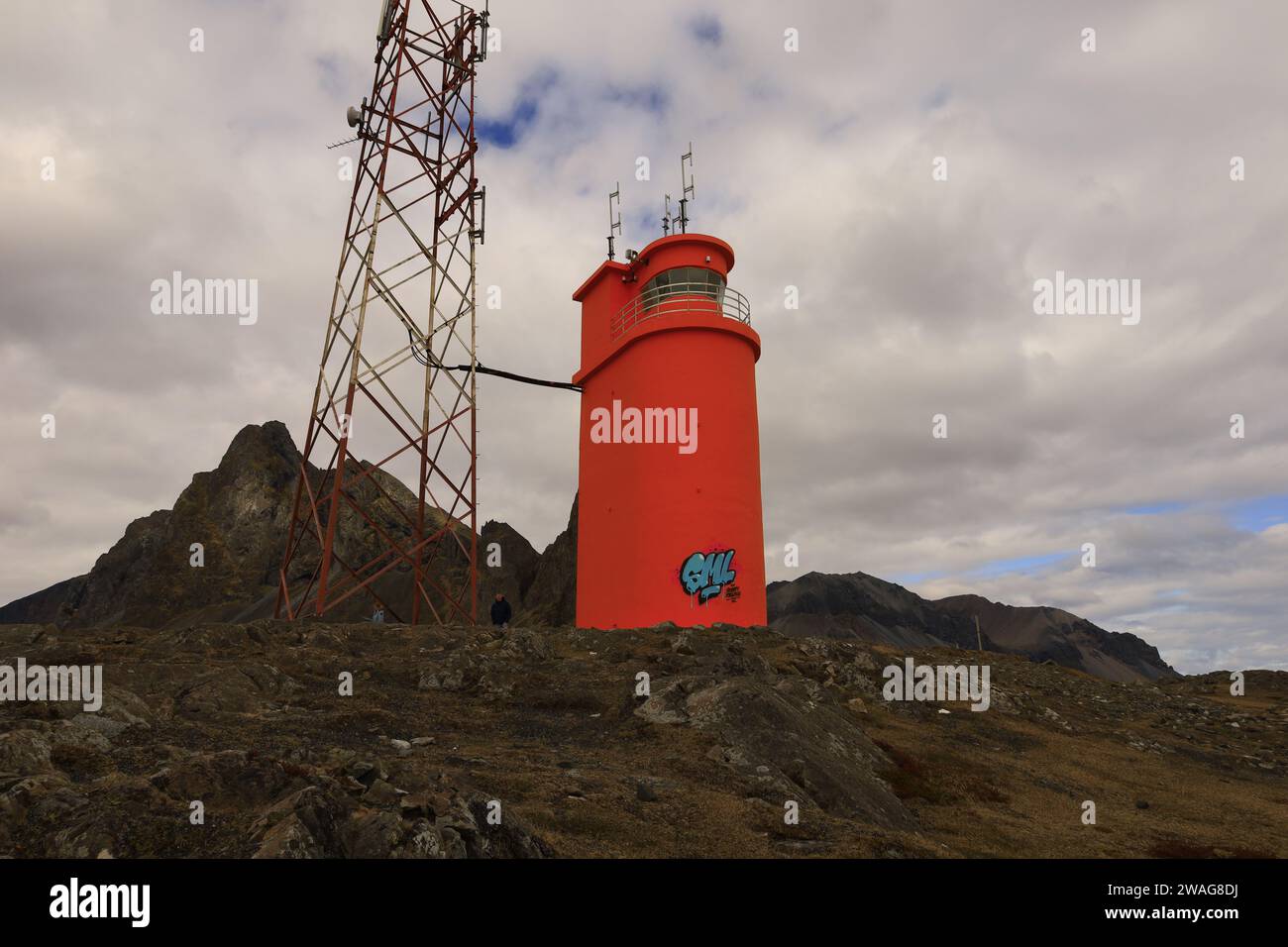 The Hvalnes Lighthouse is in the eastern region of Iceland along Route ...