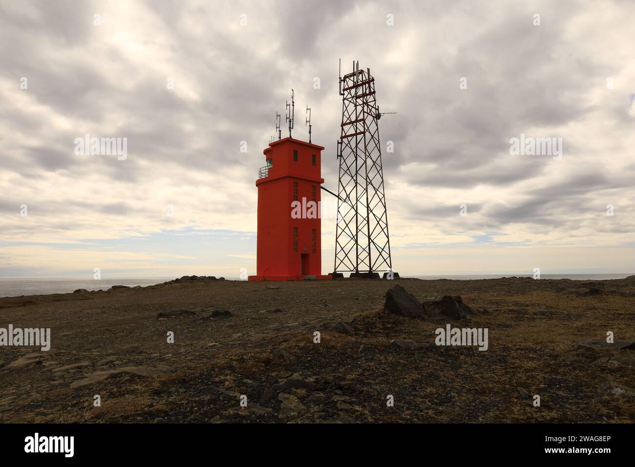 The Hvalnes Lighthouse is in the eastern region of Iceland along Route ...