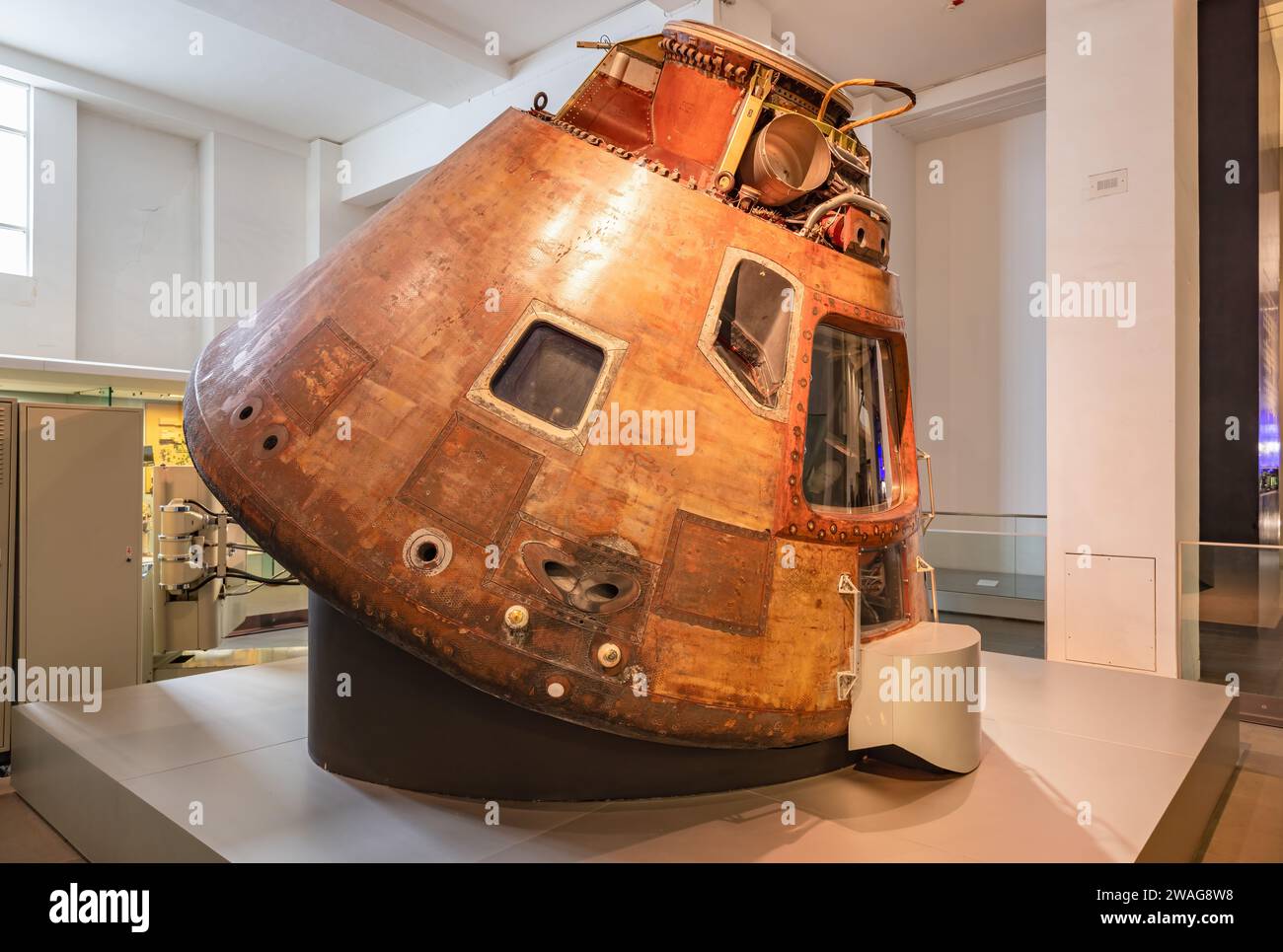London, UK - May 19, 2023: Apollo 10 lunar capsule, the first ...