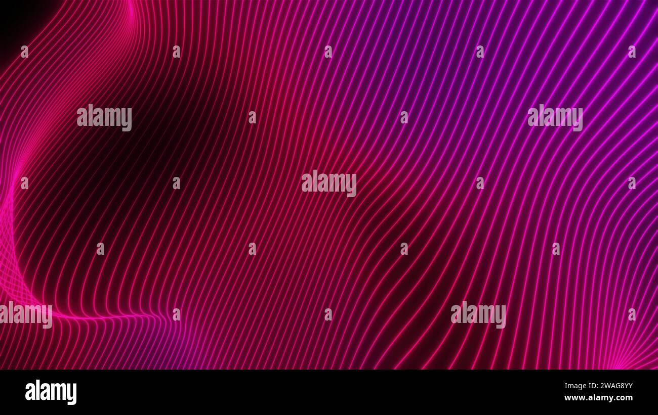 Abstract waves lines. Computer generated 3d render Stock Photo - Alamy