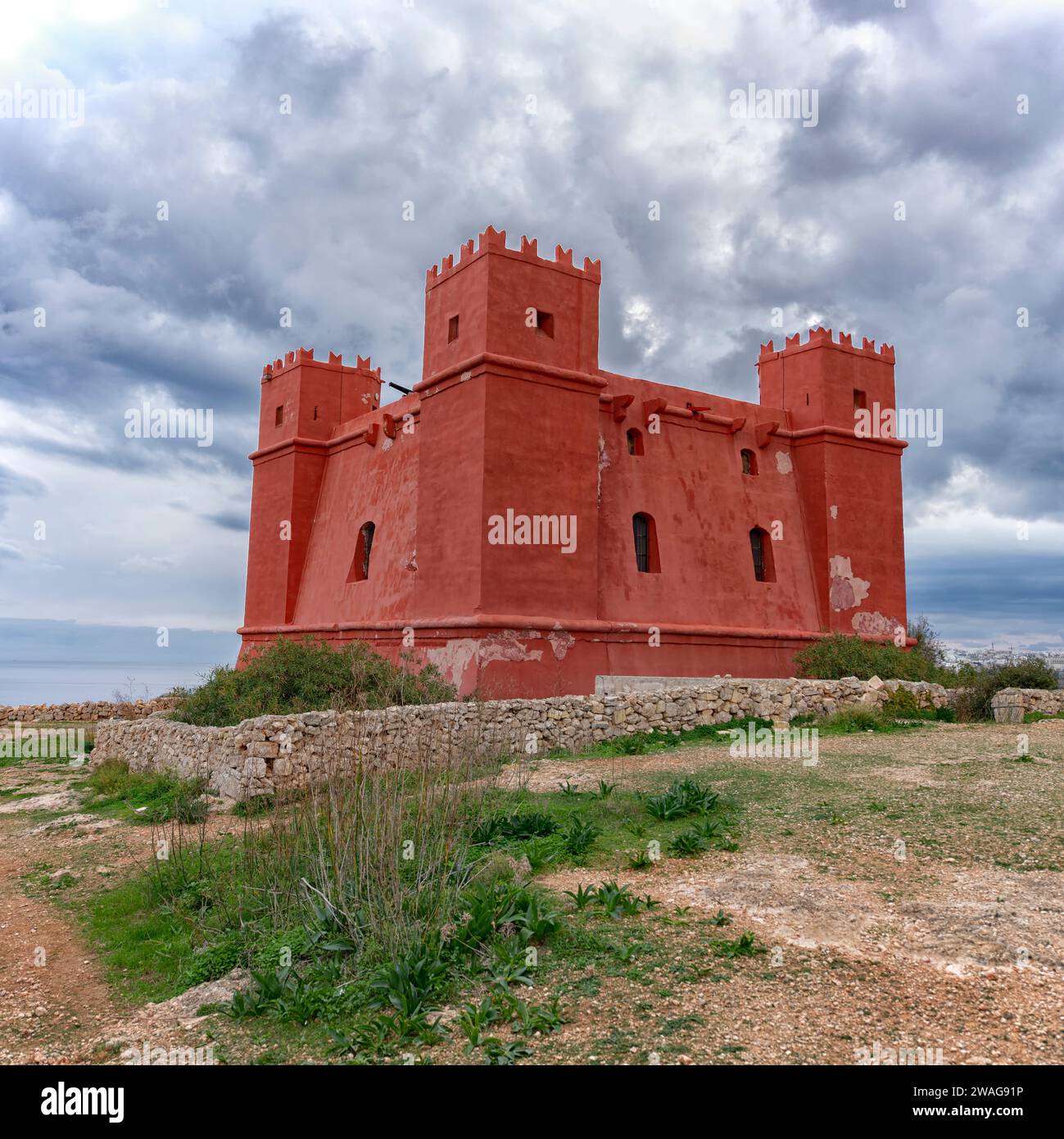 Fort Saint Agatha in Mellieha, Malta Stock Photo - Alamy