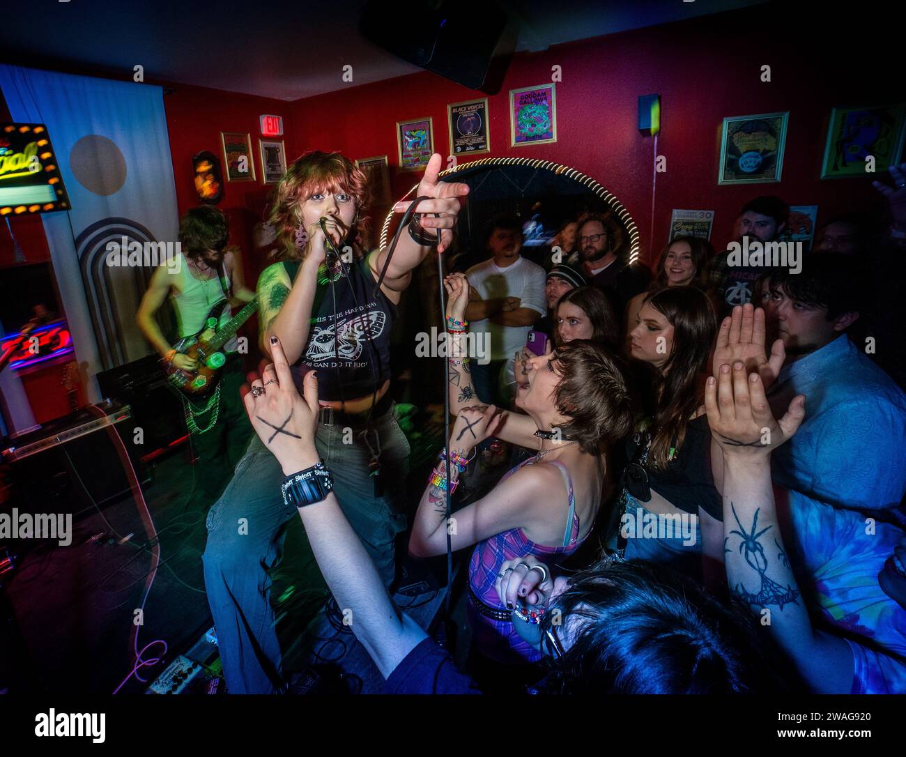 The band DIE SPITZ performs at the FarOut Lounge, Austin, Texas Stock Photo - Alamy