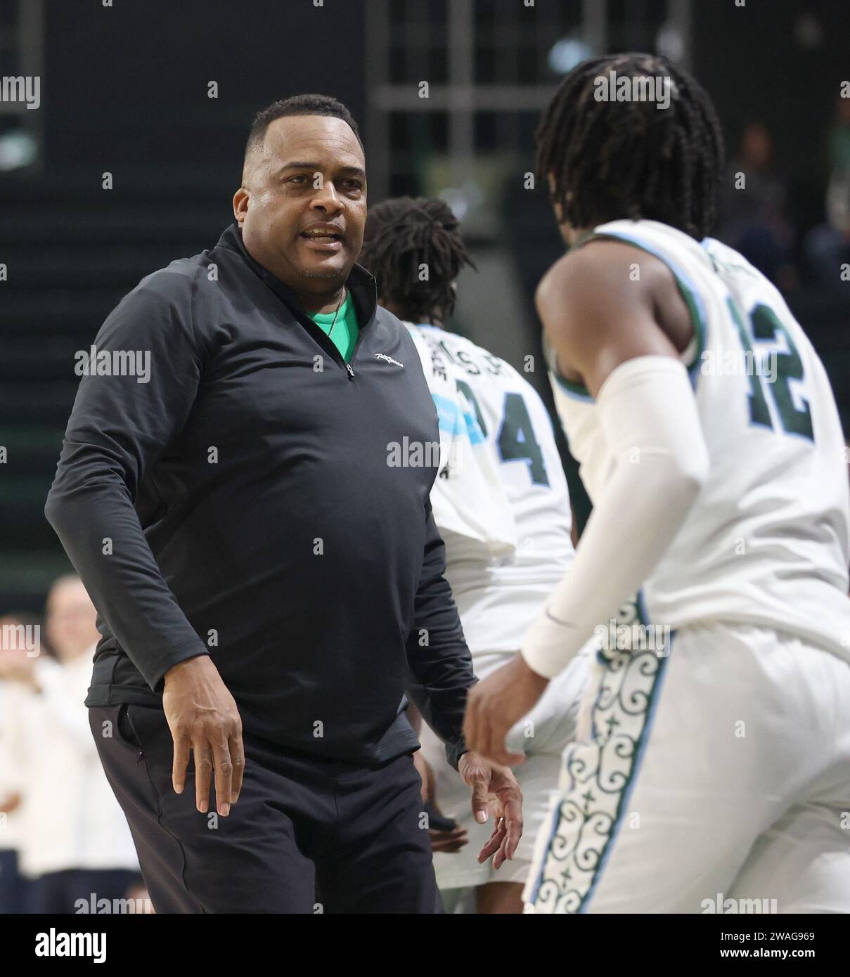 New Orleans, USA. 03rd Jan, 2024. Tulane Green Wave head coach Ron ...