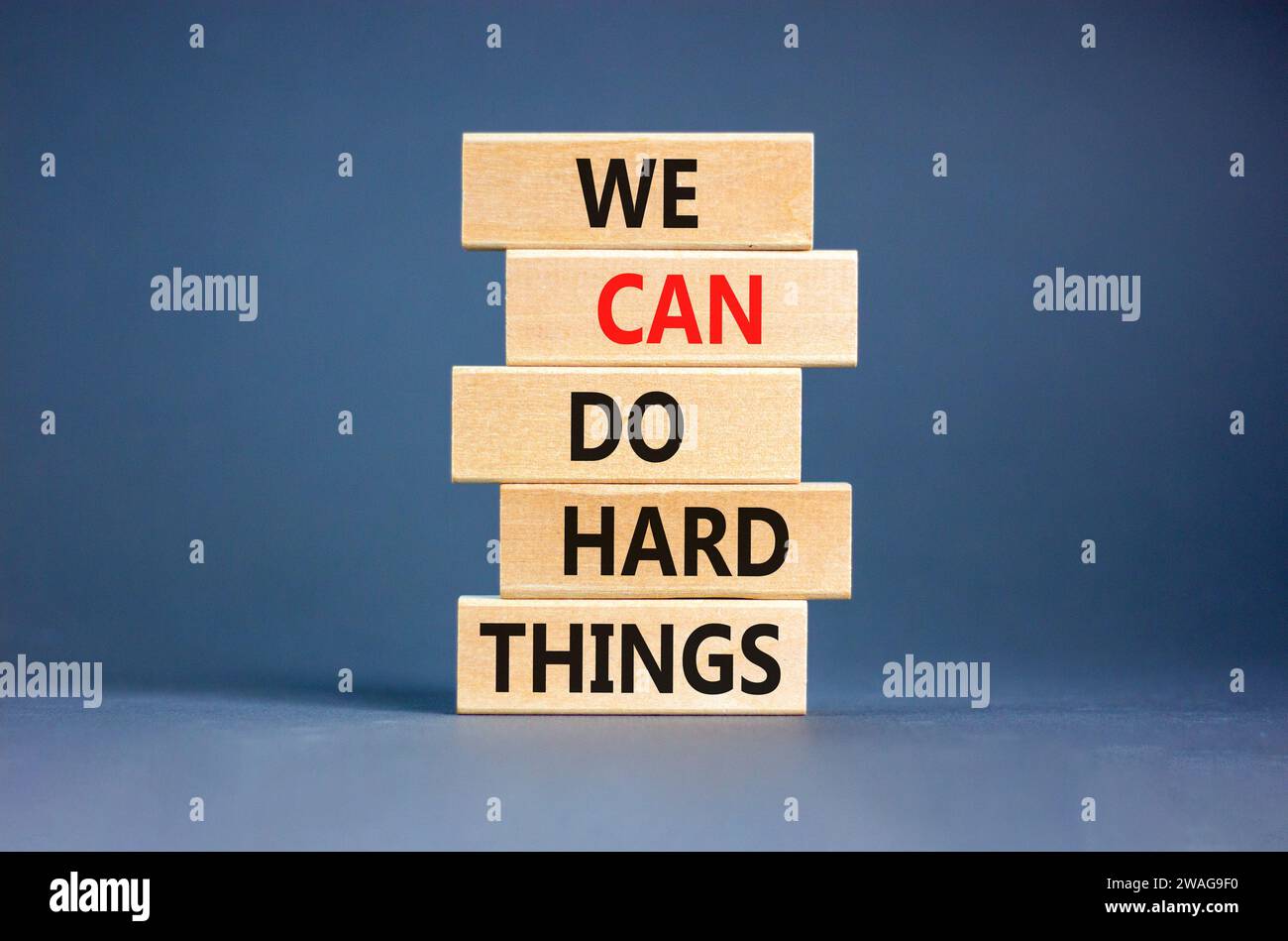 We can do hard things symbol. Concept words We can do hard things on ...