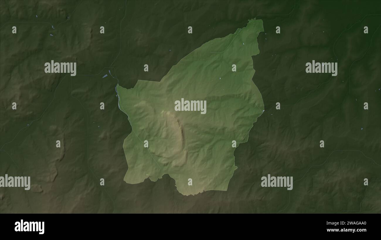 San Marino highlighted on a Pale colored elevation map with lakes and rivers Stock Photo - Alamy