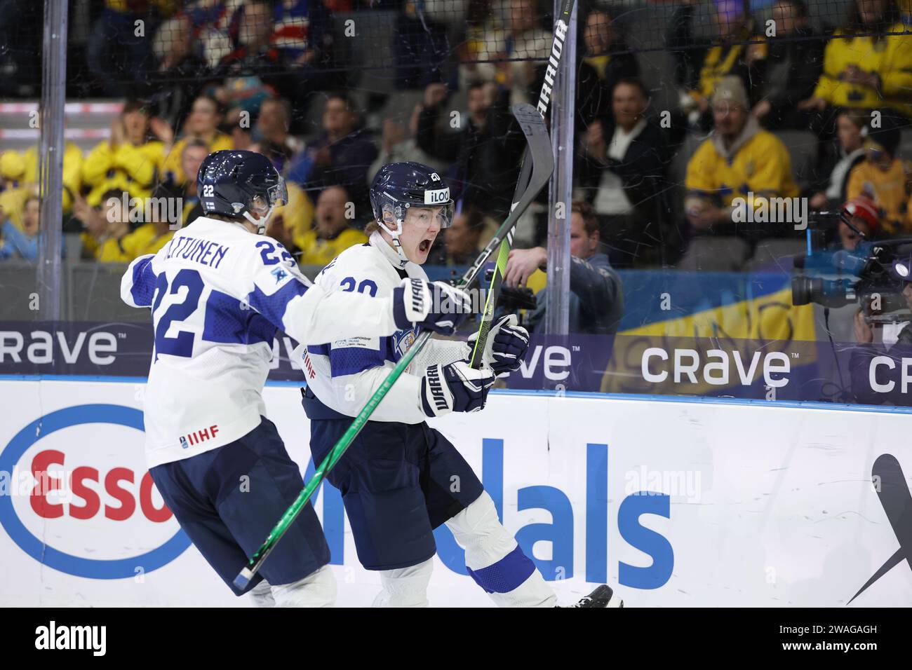 CORRECTION GOTHENBURG, Sweden. , . Finland's Oiva Keskinen (L) and ...