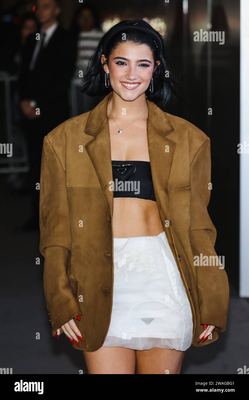 Milan, Italy. 21st Sep, 2023. Charli D'Amelio is attending the Prada ...