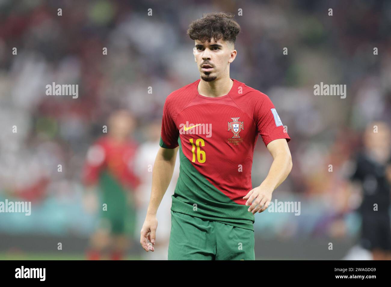 Vítor Machado Ferreira (Vitinha) of Portugal seen in action during the ...