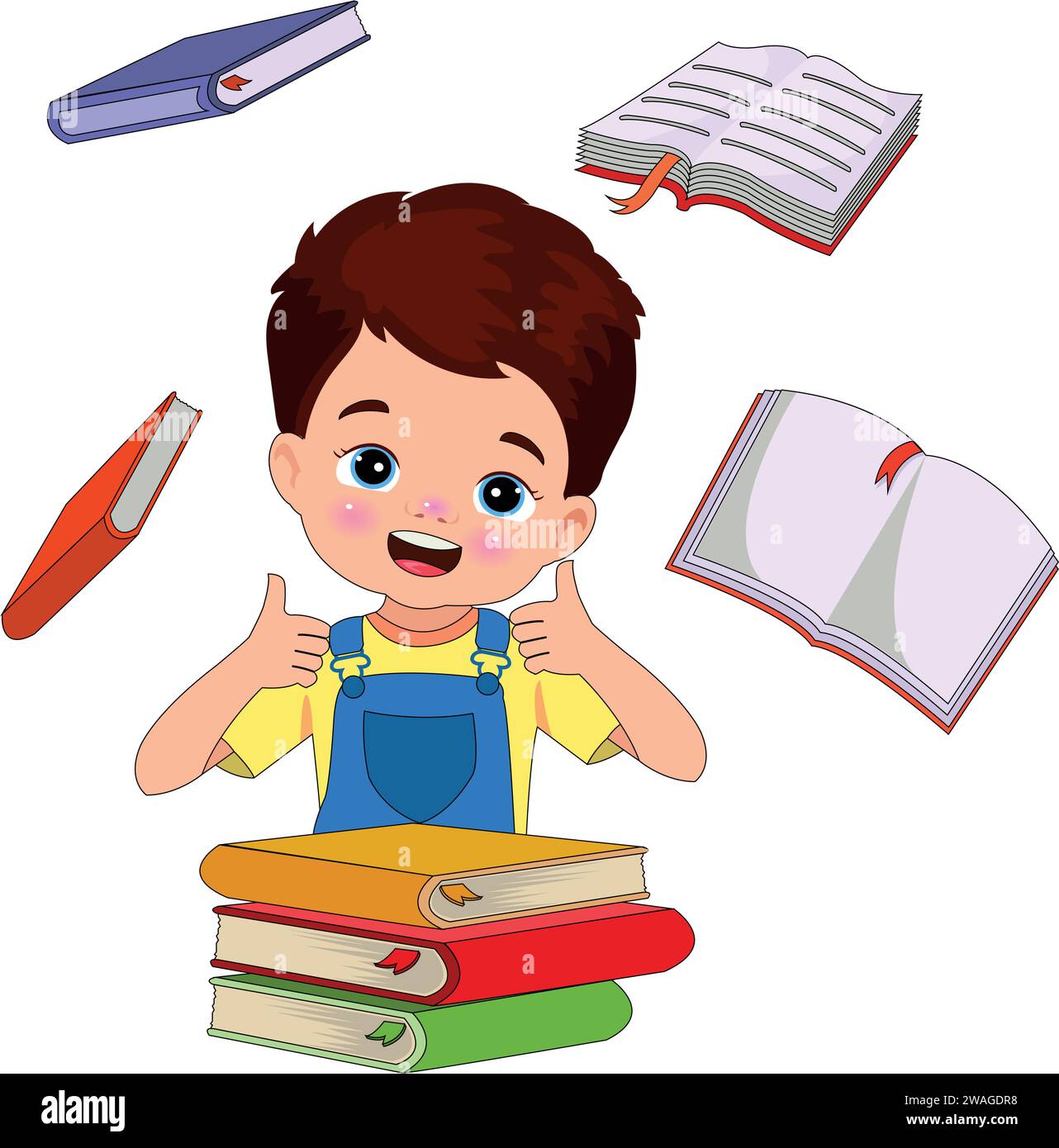 Cute Little boy reading book Stock Vector Image & Art - Alamy Cute Little boy reading book Stock Vector Image & Art - Alamy