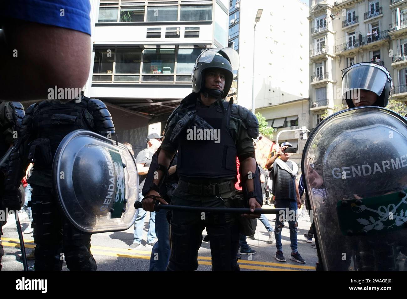 March against President Javier Mile's security protocol that restricts ...