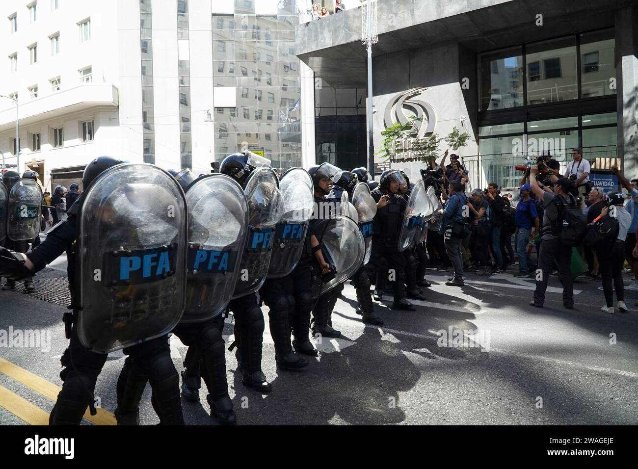 March against President Javier Mile's security protocol that restricts ...