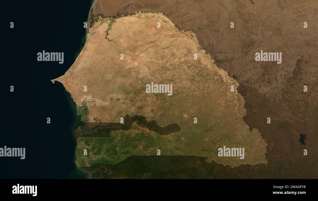 Map of dakar hi-res stock photography and images - Alamy