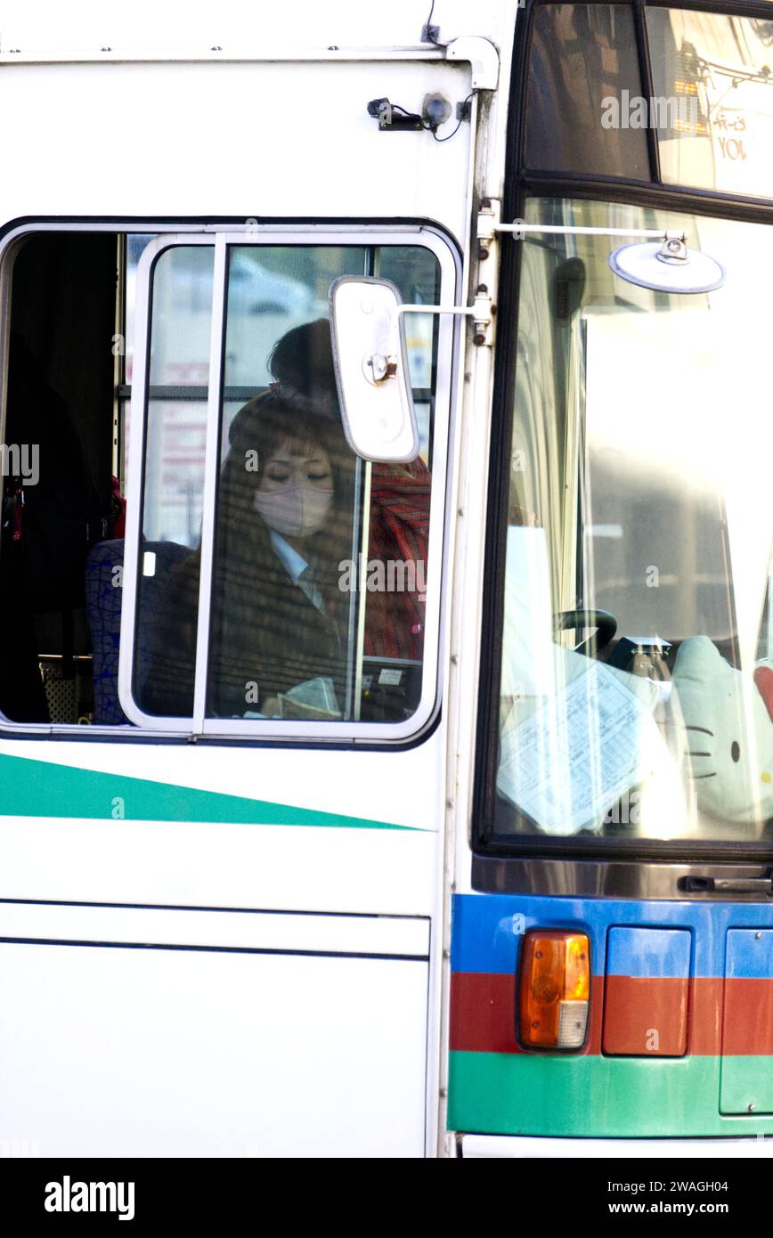 Bus waiting on the bus stop Stock Photo - Alamy