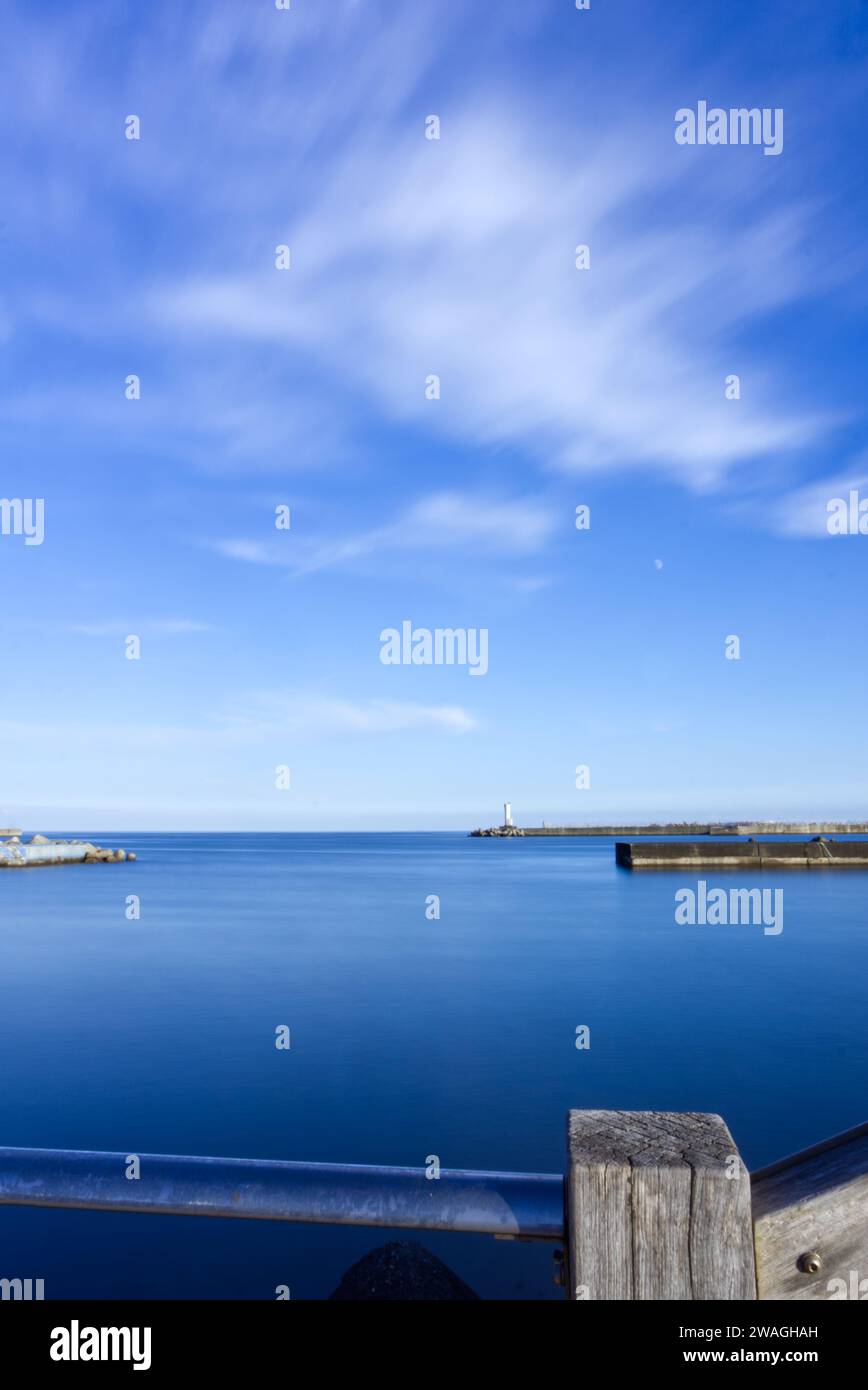 View of the moon terrace to the pacific Stock Photo - Alamy