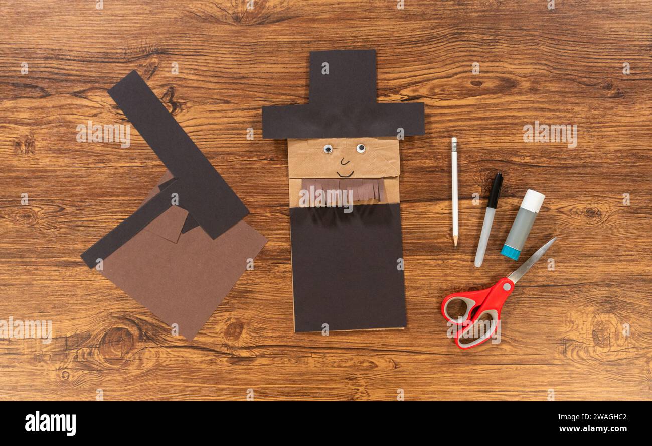 Educator's Craft Crafting Paper Puppets for School Projects Stock Photo ...
