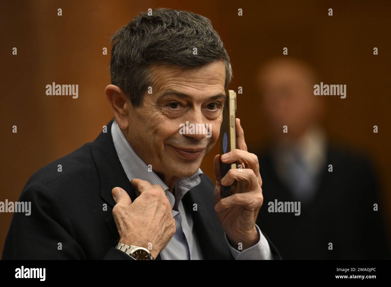 Rome, Italy. 04th Jan, 2024. Maurizio Lupi during the press conference ...