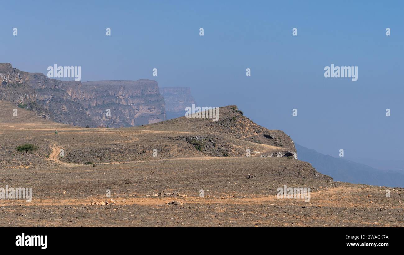view of Jabal Samhan with majestic mountain range that offers a ...