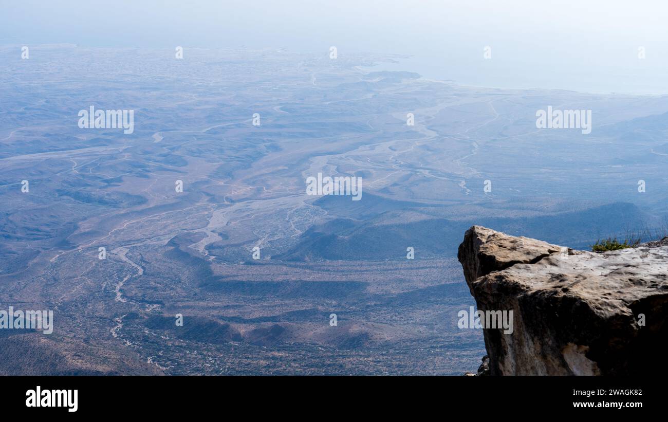 view of Jabal Samhan with majestic mountain range that offers a ...