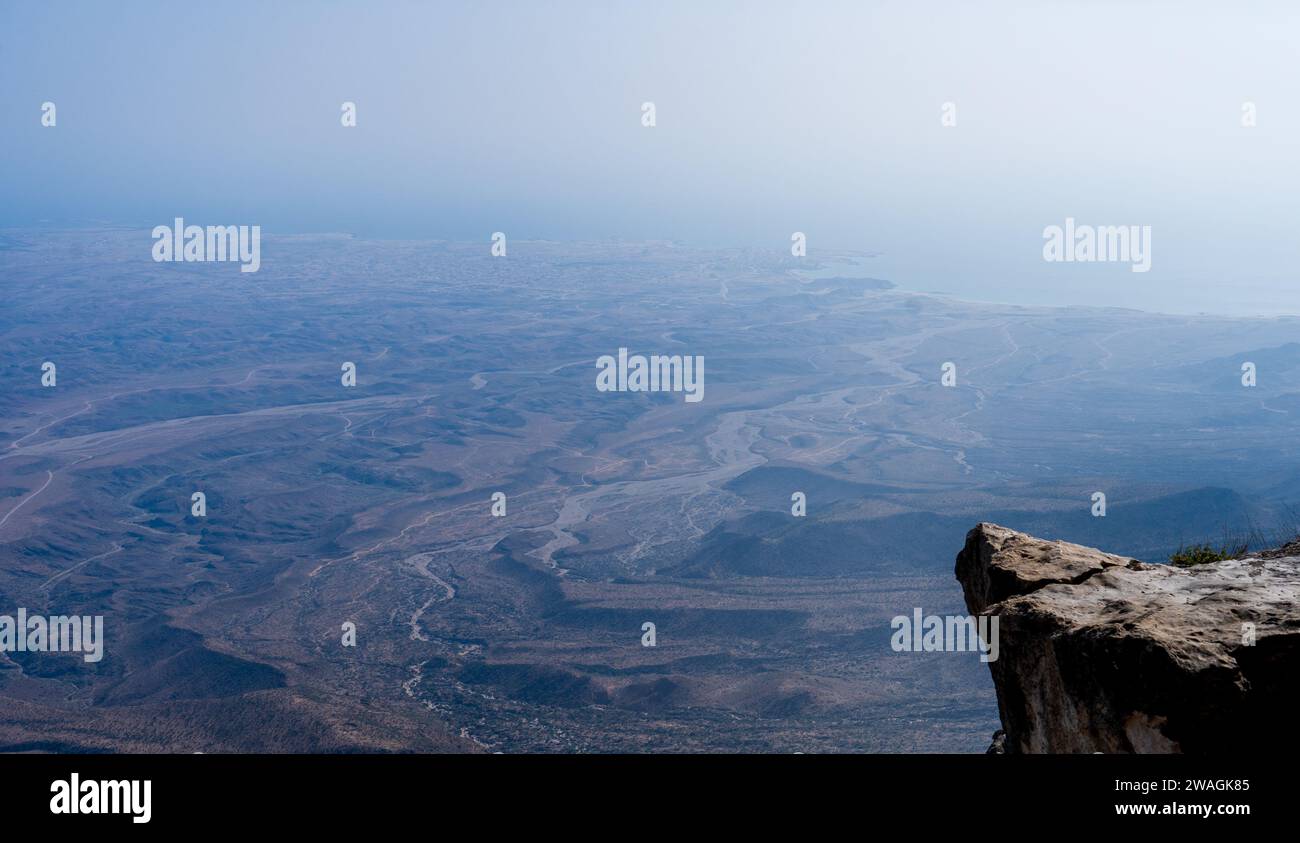 view of Jabal Samhan with majestic mountain range that offers a ...